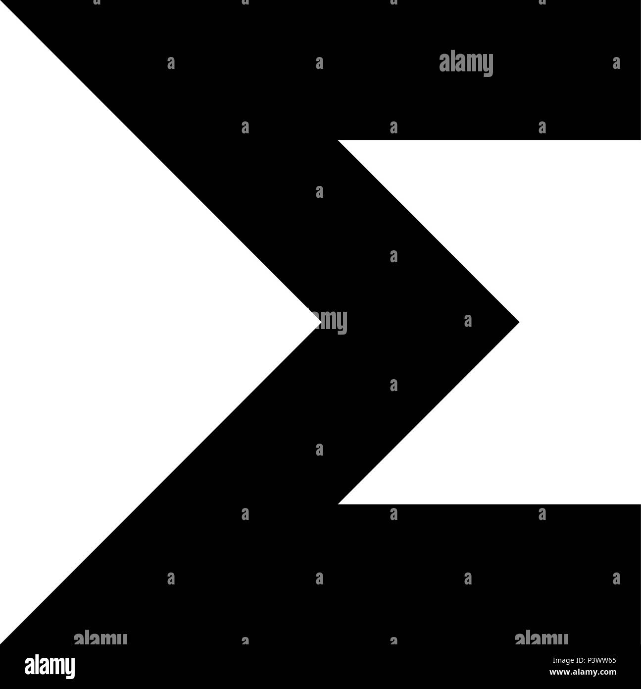 Sum Symbol Icon Black Color Vector I Flat Style Simple Image Stock Vector Image And Art Alamy