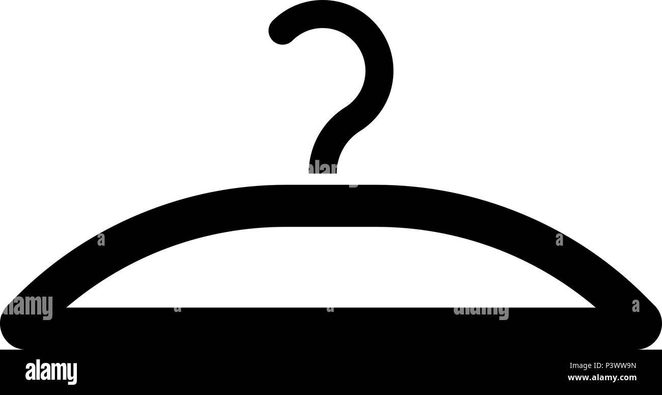Hanger icon black color vector I flat style simple image Stock Vector ...