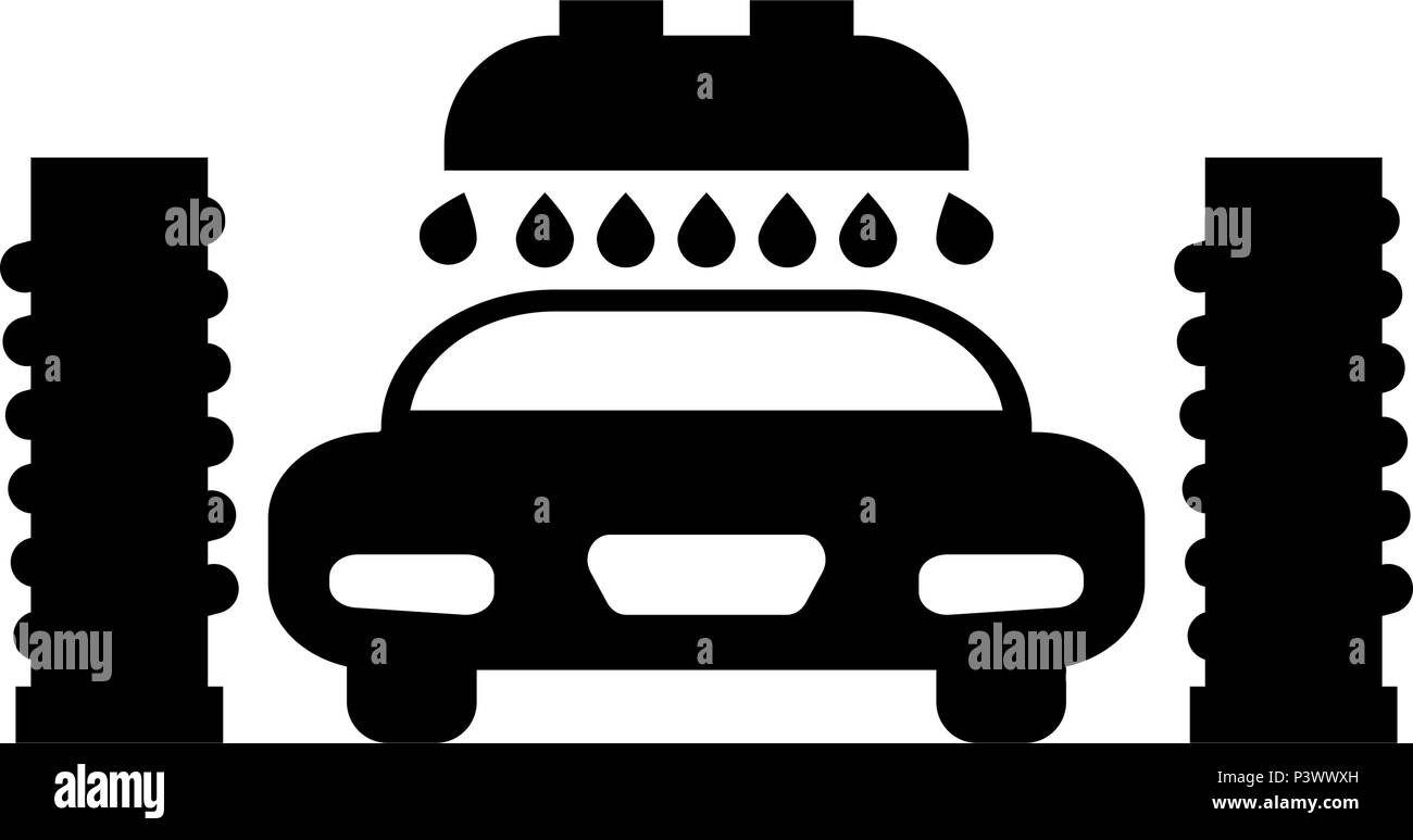 Car wash process Stock Vector Images - Alamy