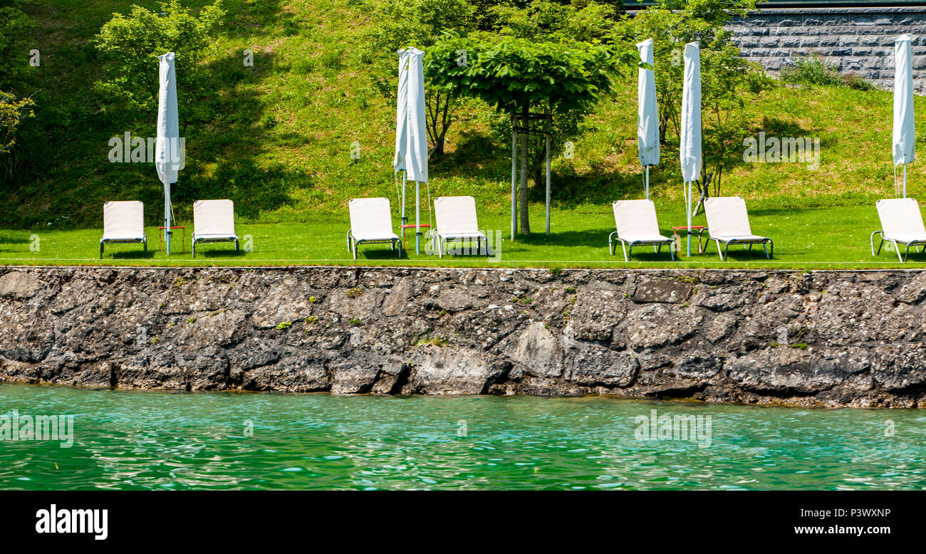 Town Hertenstein on Lucerne lake, Switzerland Stock Photo - Alamy