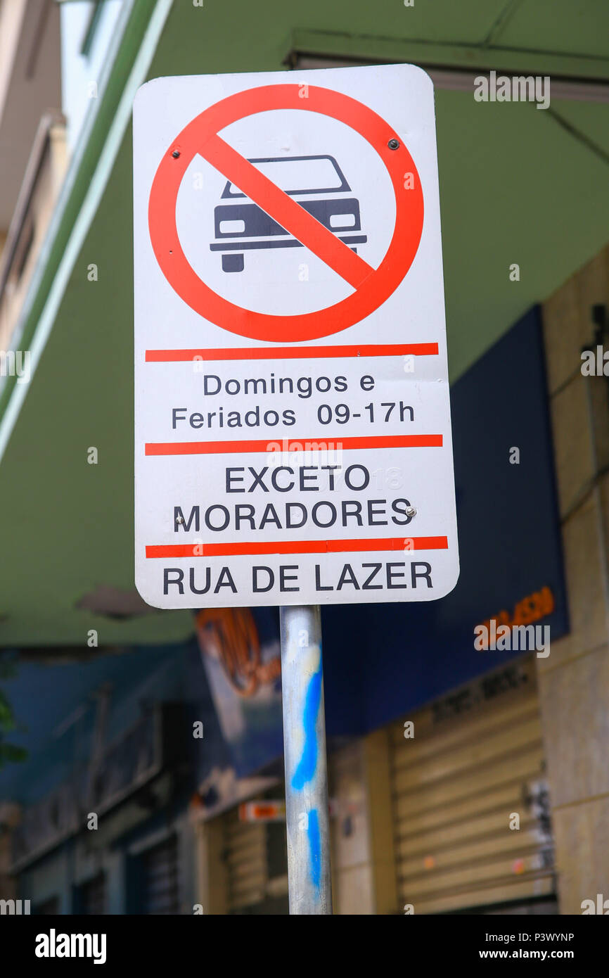 Placa de rua de sao paulo hi-res stock photography and images - Alamy