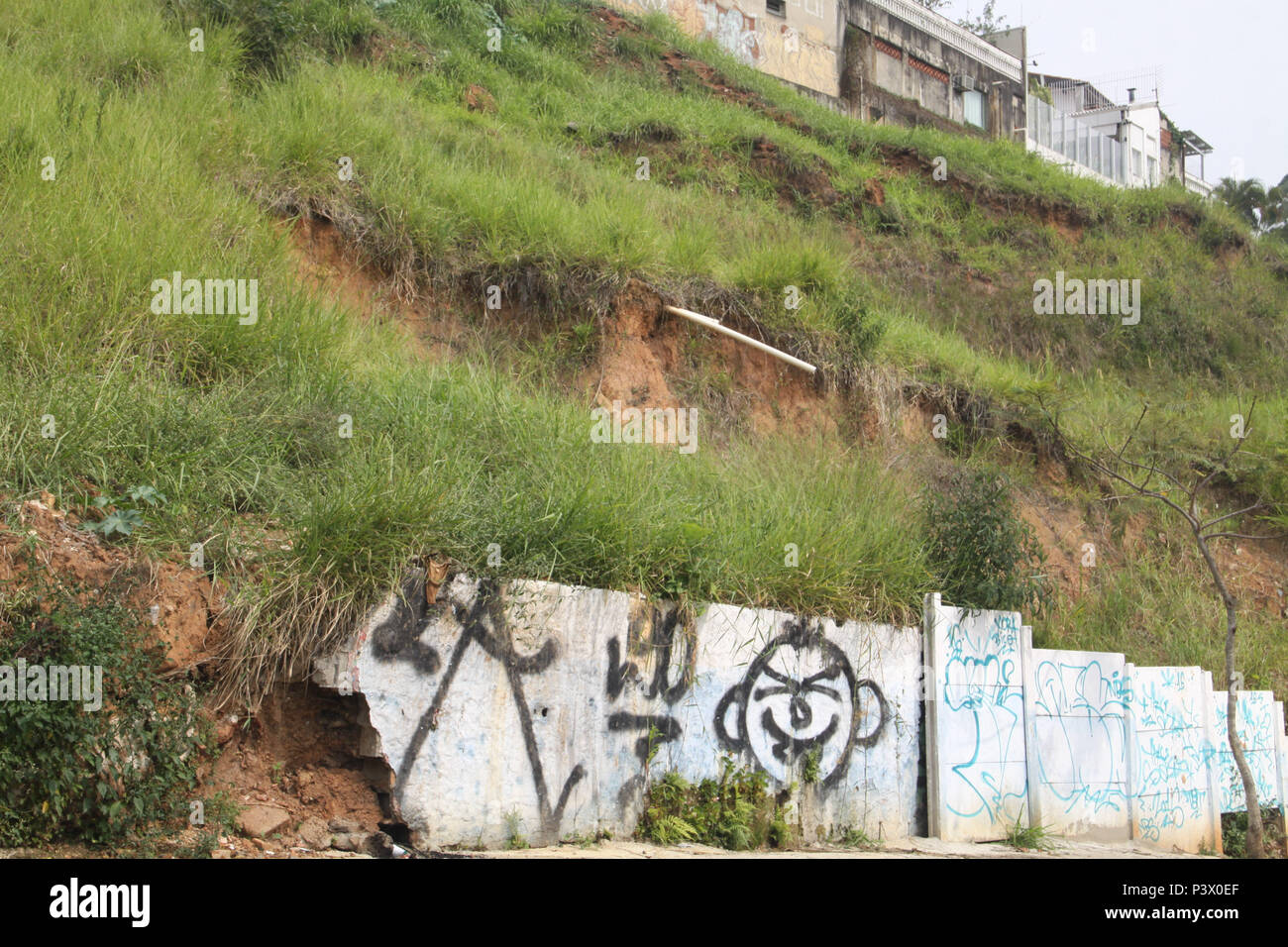 Vista de camadas de solo no bairro de Sumaré, descritas de cima para ...