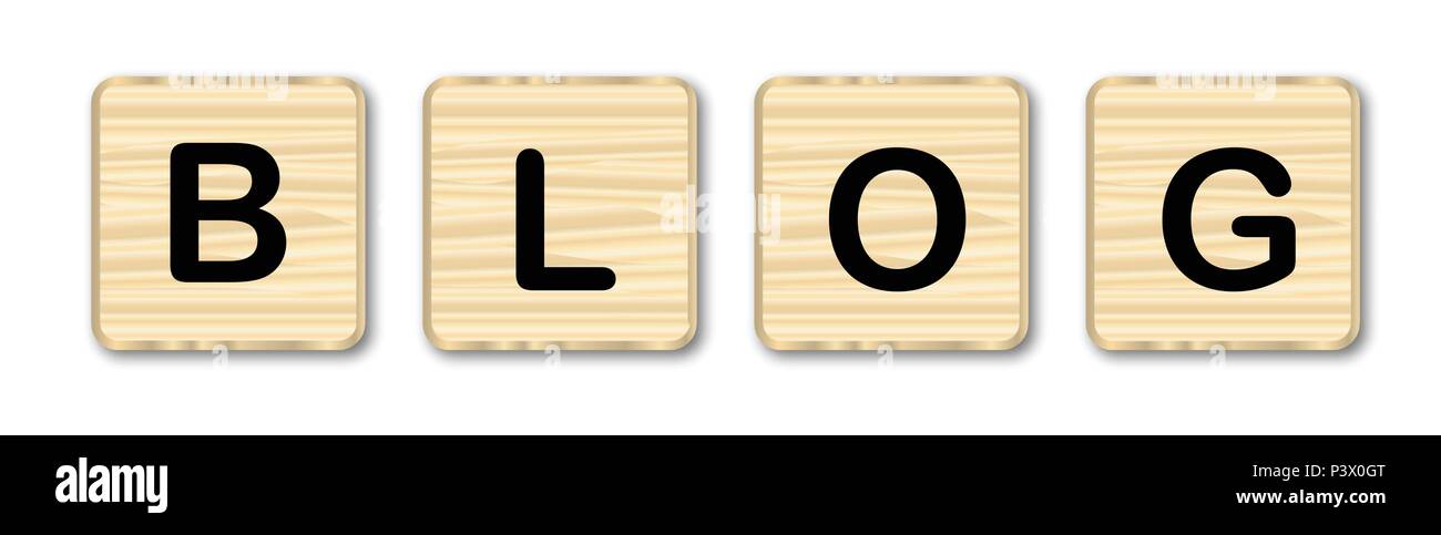 Wooden letters spelling out word Stock Vector Images - Alamy