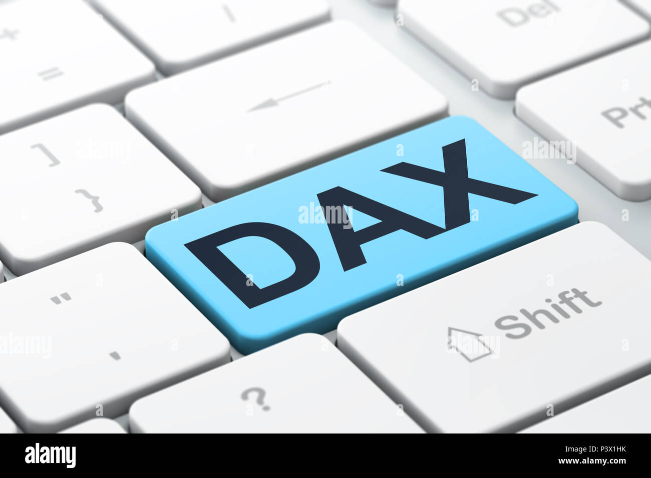 Stock market indexes concept: DAX on computer keyboard background Stock ...