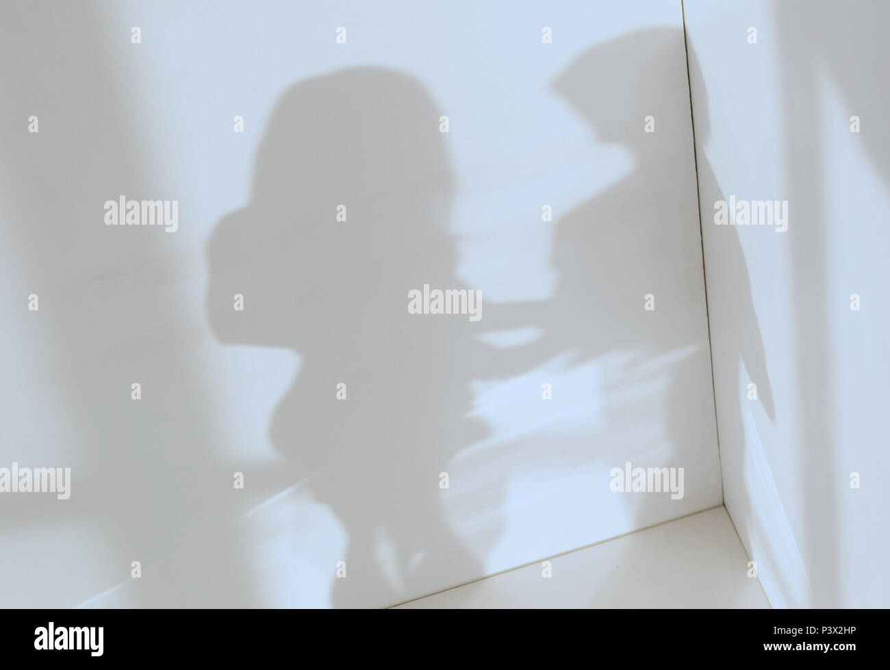white room with dim shadow couples.background Stock Photo - Alamy
