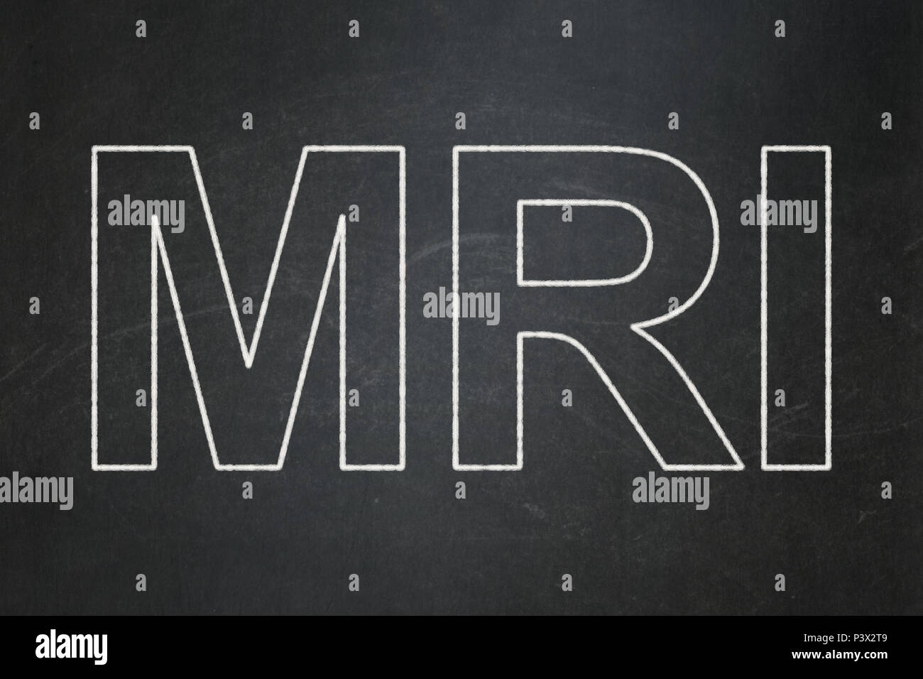 Medicine concept: MRI on chalkboard background Stock Photo - Alamy