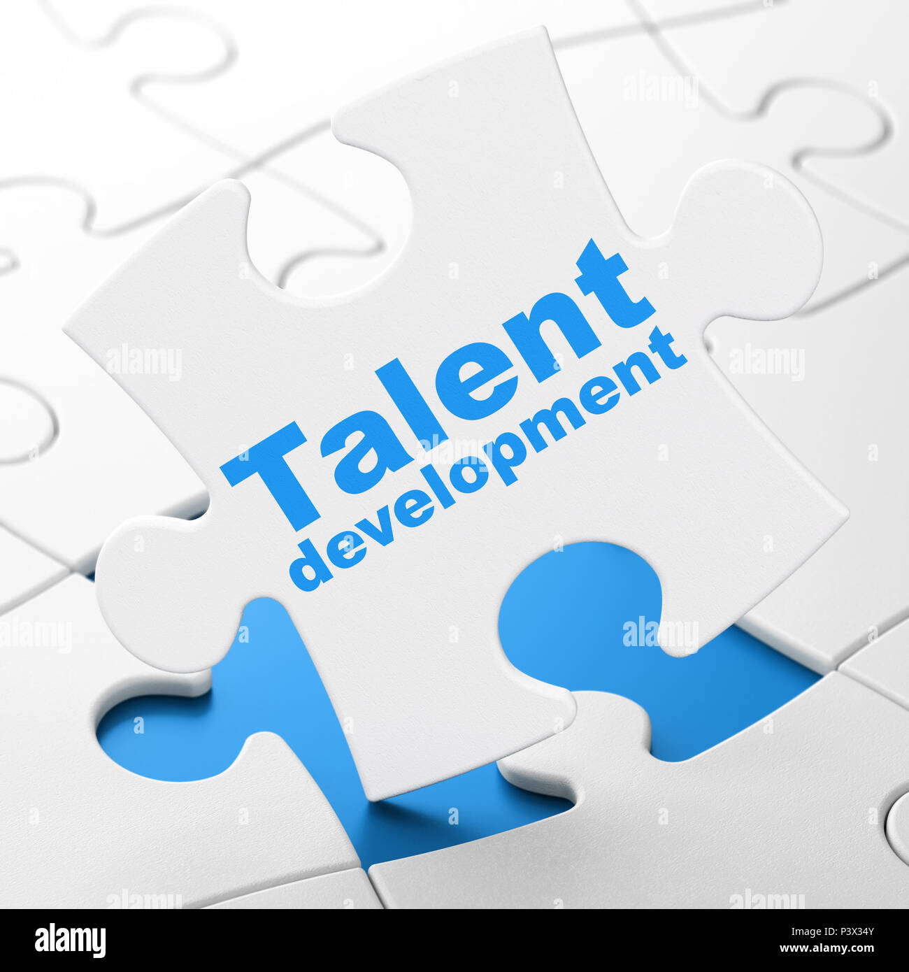 Learning concept: Talent Development on puzzle background Stock Photo ...