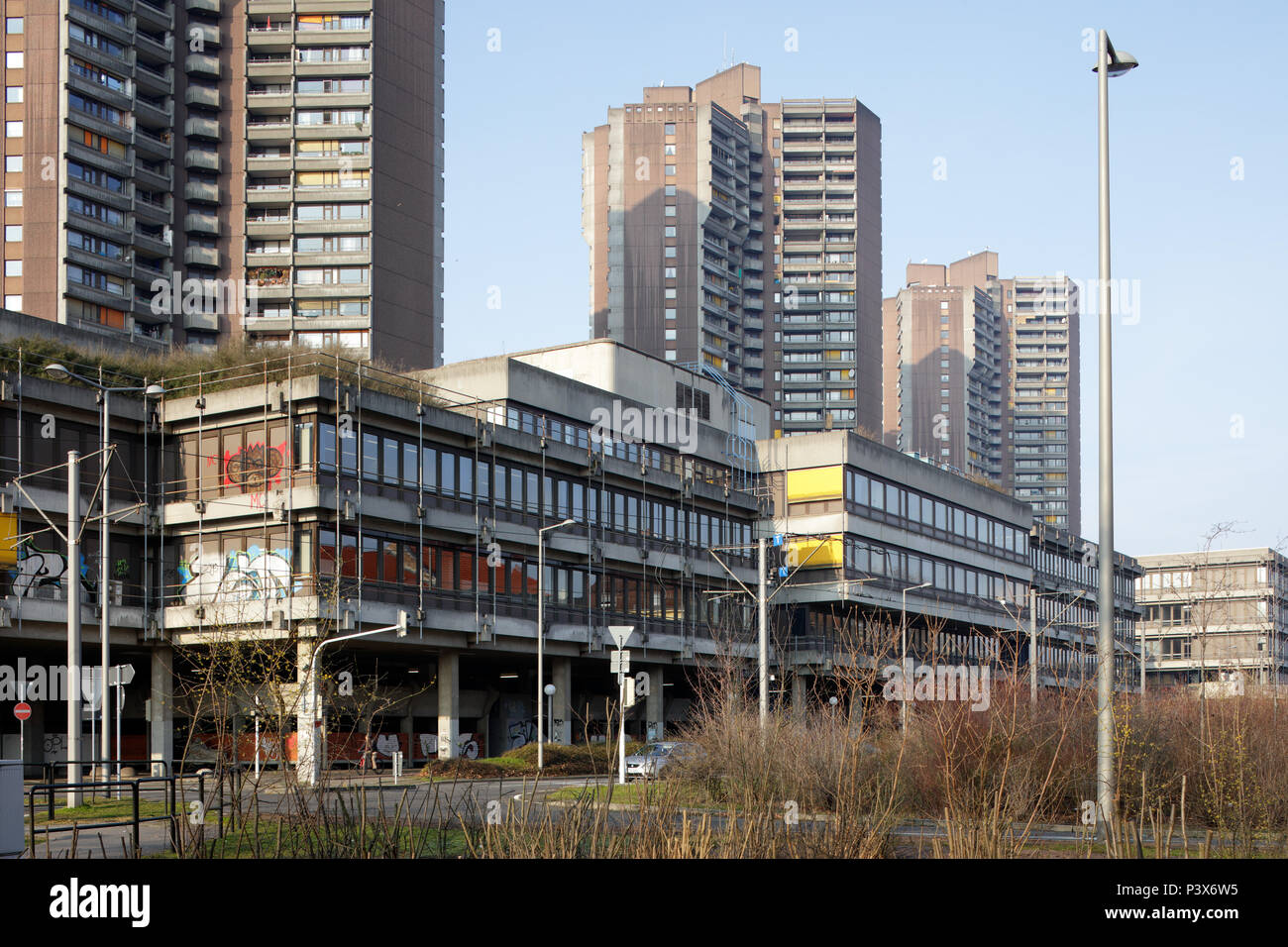 Mannheim, Germany, residential development Neckarpromenade in Mannheim ...