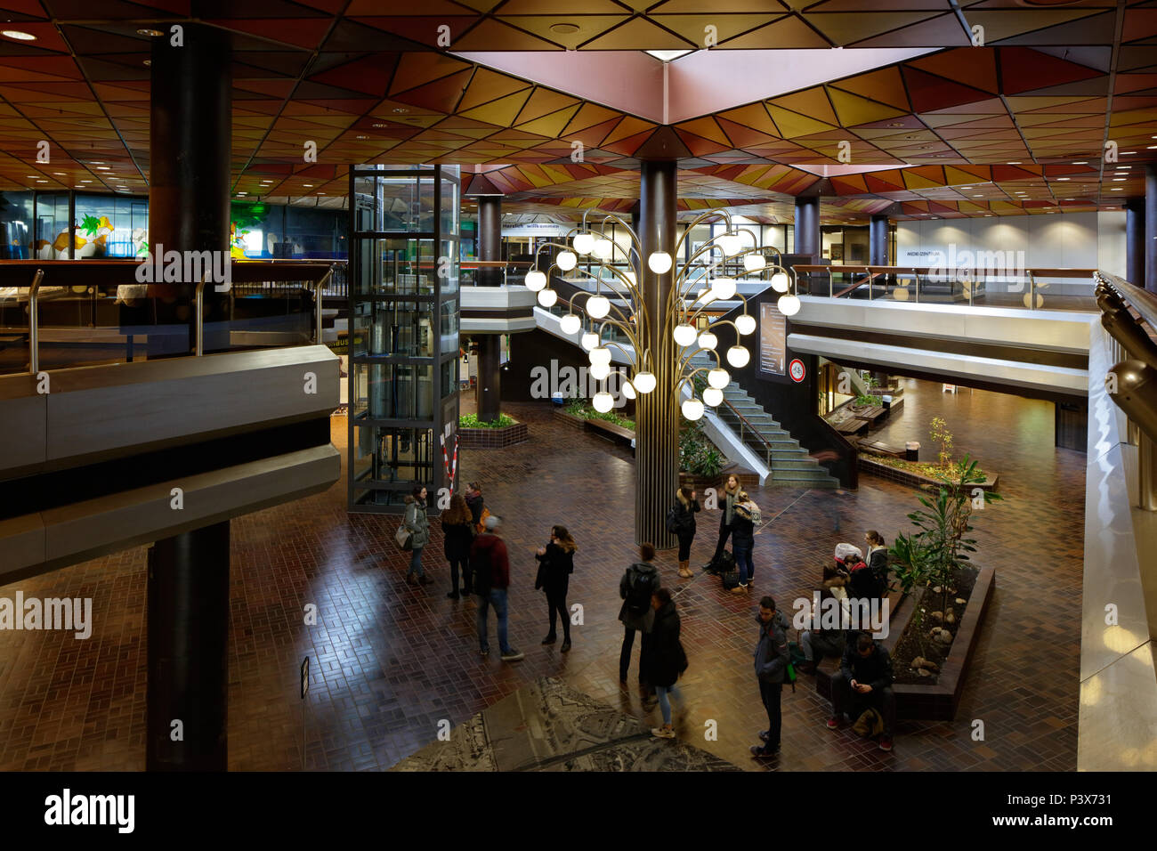Mannheim, Germany, residential complex Collini-Center in Mannheim Stock ...