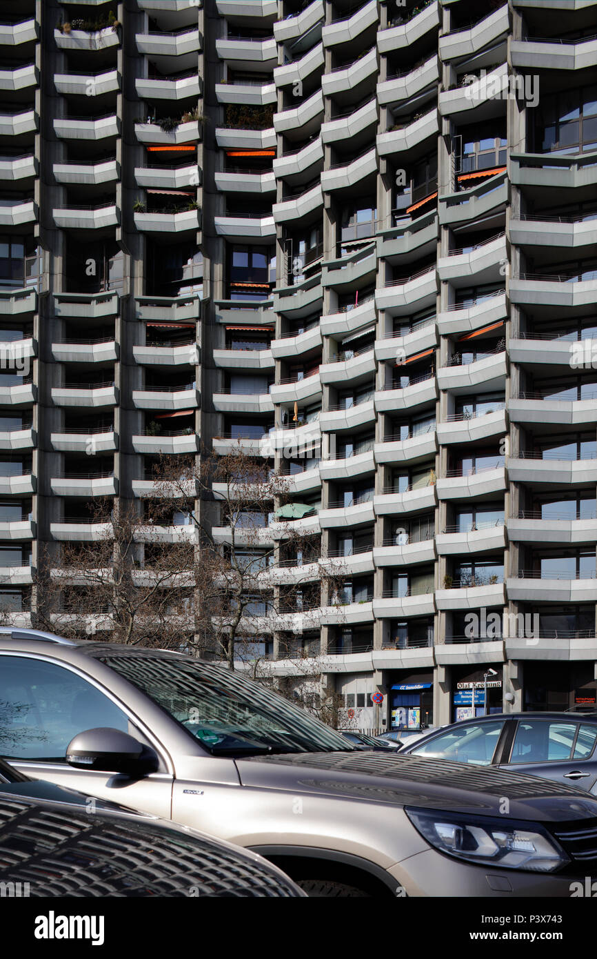 Mannheim, Germany, residential complex Collini-Center in Mannheim Stock ...