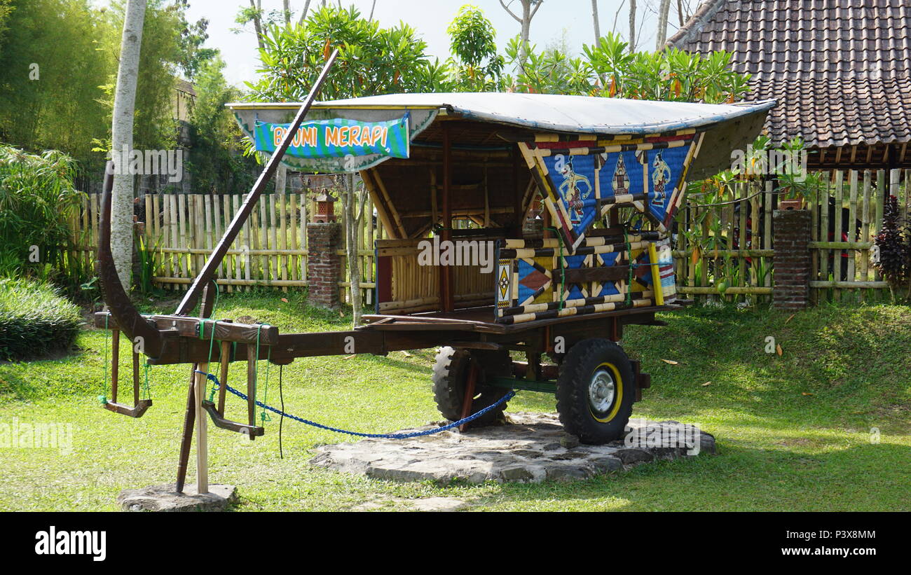 Pedati - Taman wisata Bhumi Merapi, Yogyakarta, DIY, Indonesia Stock ...