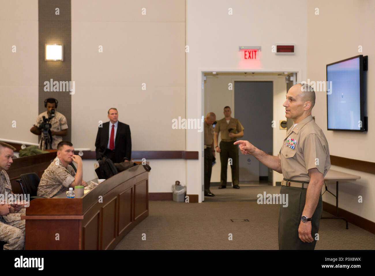 U.S. Marine Corps Brig. Gen. Thomas Gorry, president of Marine Corps ...
