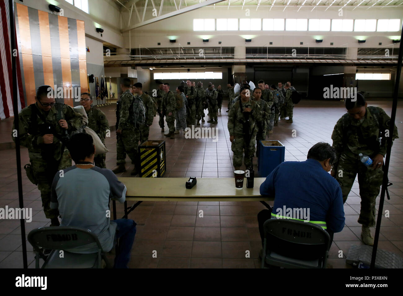 Soldiers with Headquarters and Headquarters Company, 96th Military ...