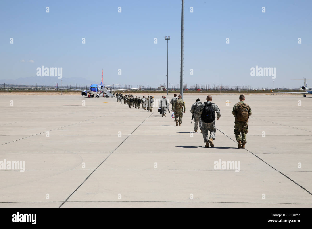Soldiers with Headquarters and Headquarters Company, 96th Military ...