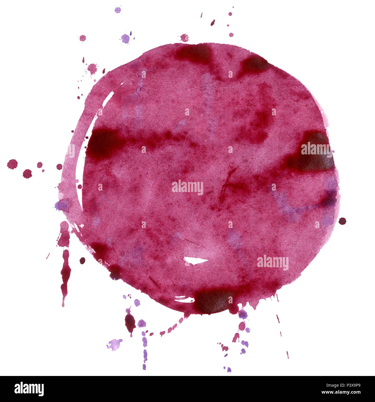 Watercolor wash maroon blue hi-res stock photography and images - Alamy