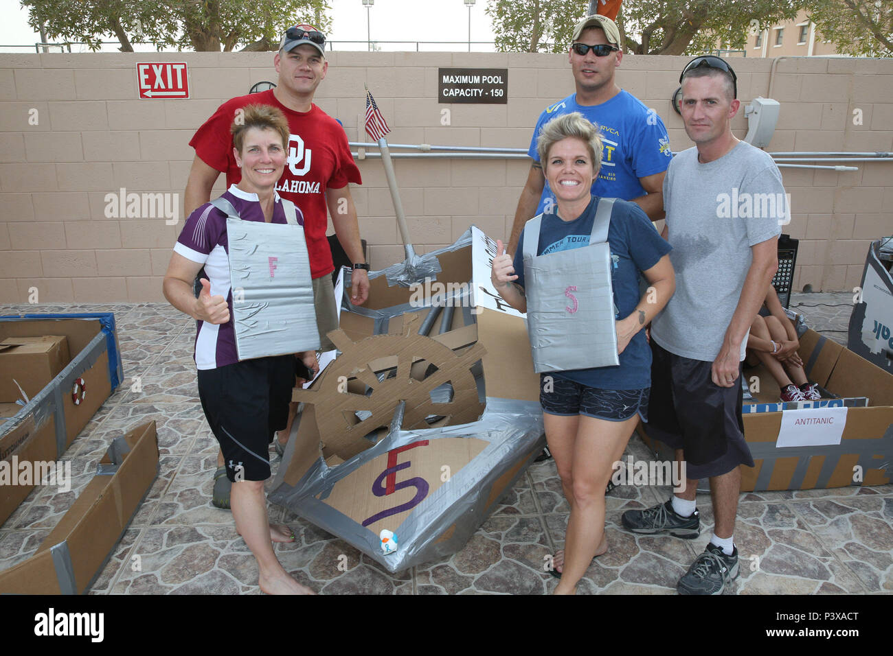 Maj. Mark Winker, Maj. Caryn Finch-Collier, Staff Sgt. Mathew Hinrichs ...
