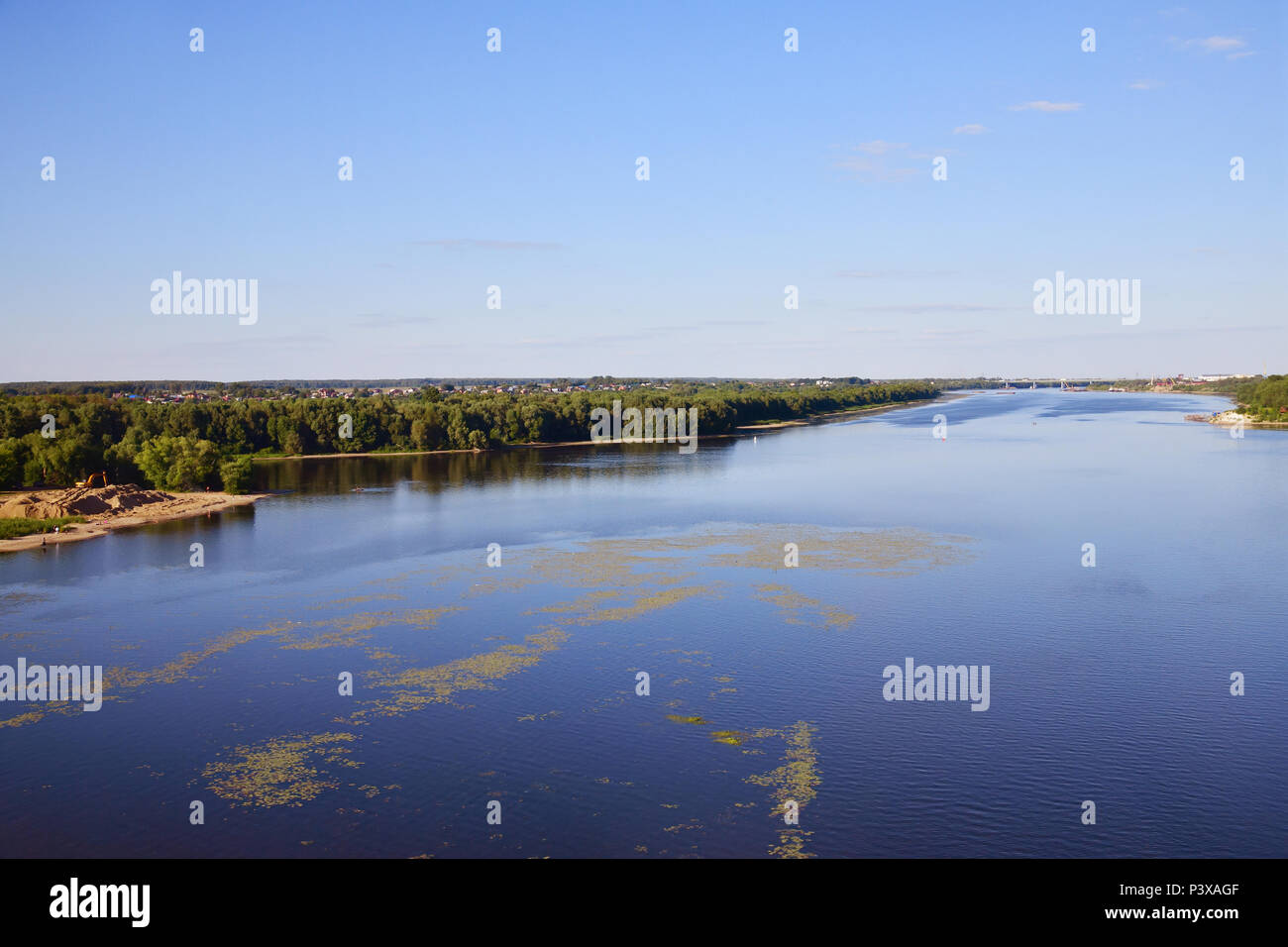 Oka River at confluence of the Moskva River, Russia Stock Photo - Alamy