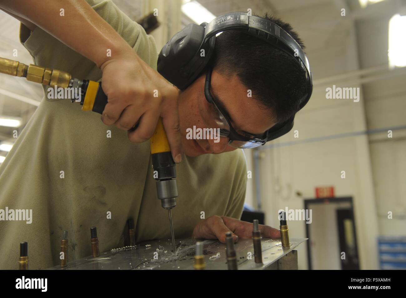 U.S. Air Force Airman 1st Class Miguel Acuna, 7th Equipment Maintenance ...