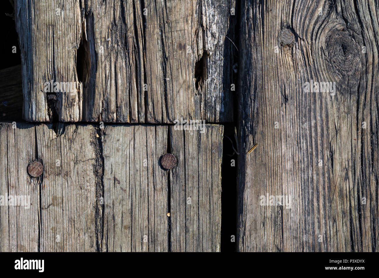 Wooden pier, close-up; Taarbæk, Denmark Stock Photo - Alamy