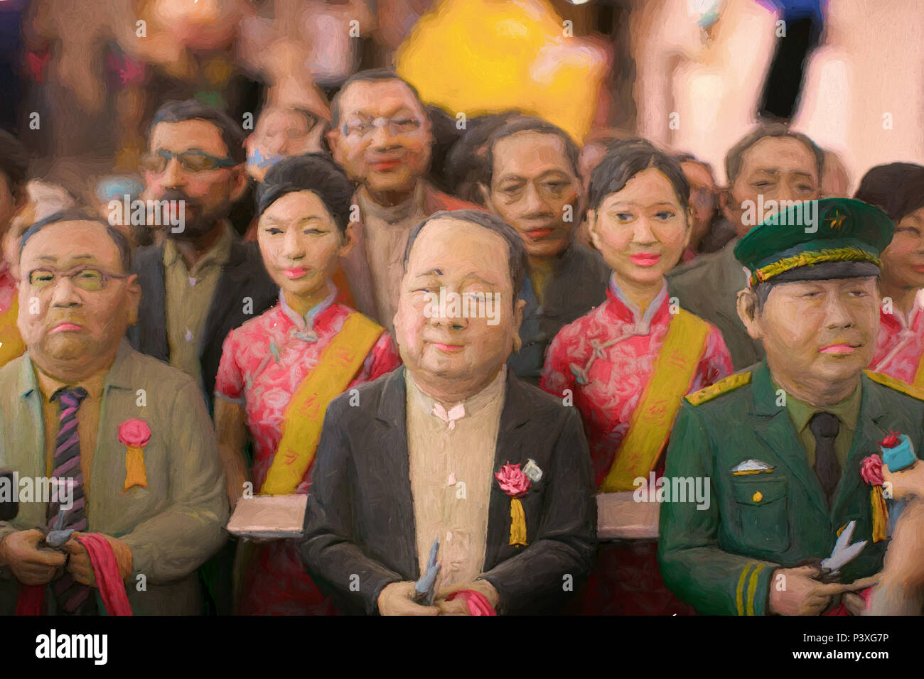 Chinese authorities gathered during inauguration Stock Photo - Alamy