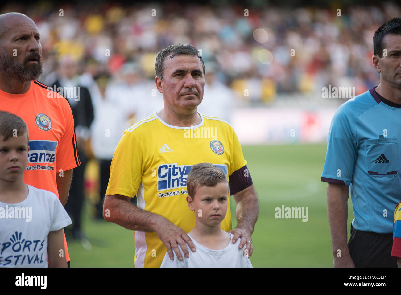 CLUJ, ROMANIA - JUNE 16, 2018: Football player Gheorghe Hagi (Romania ...