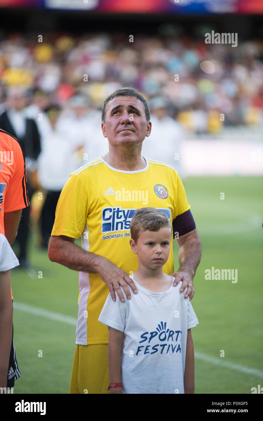 CLUJ, ROMANIA - JUNE 16, 2018: Football player Gheorghe Hagi (Romania ...