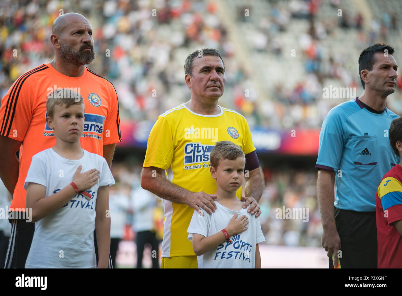 CLUJ, ROMANIA - JUNE 16, 2018: Football player Gheorghe Hagi (Romania ...