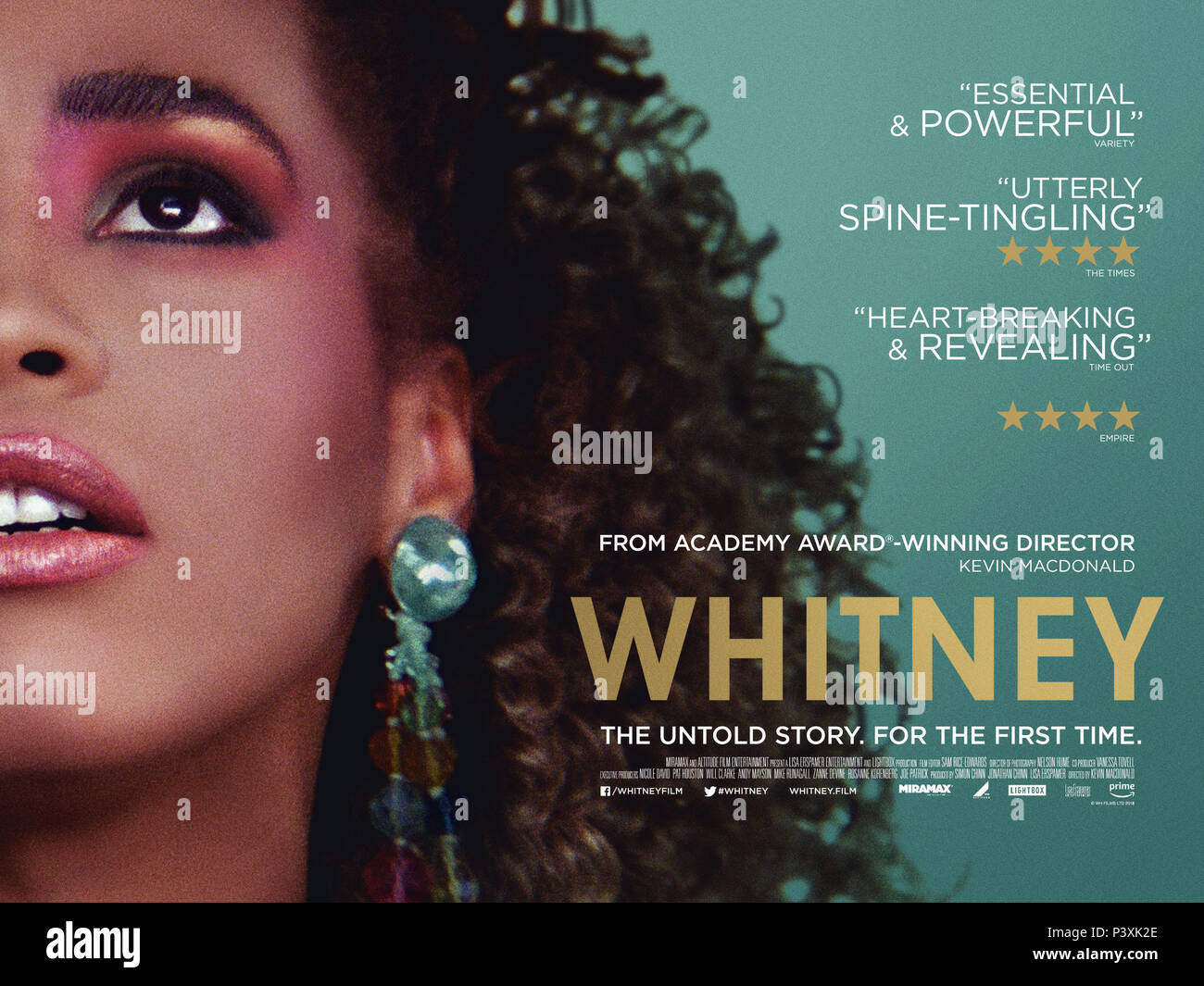 WHITNEY, British poster, Whitney Houston, 2018. © Roadside Attractions ...