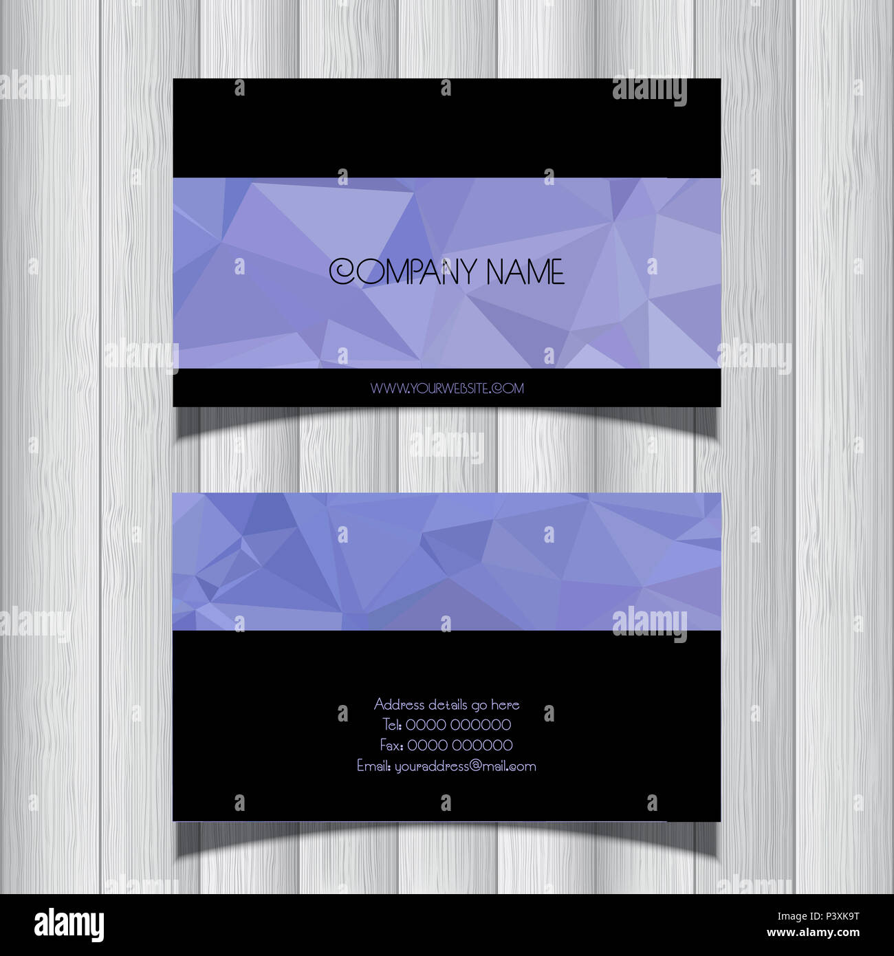 Geometric business card hi-res stock photography and images - Alamy