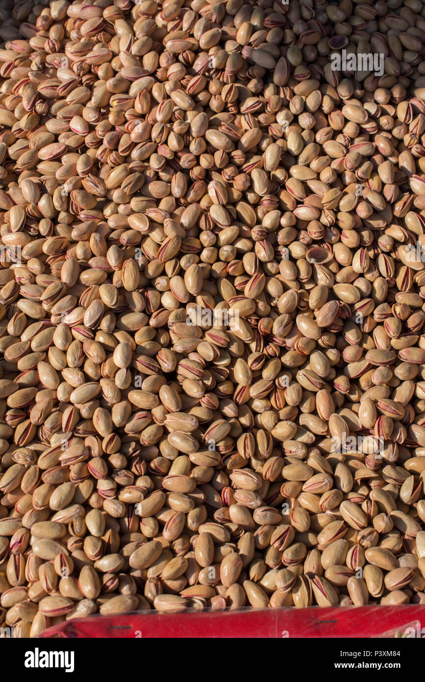 Pistachio nuts with shell ready to eat Stock Photo - Alamy