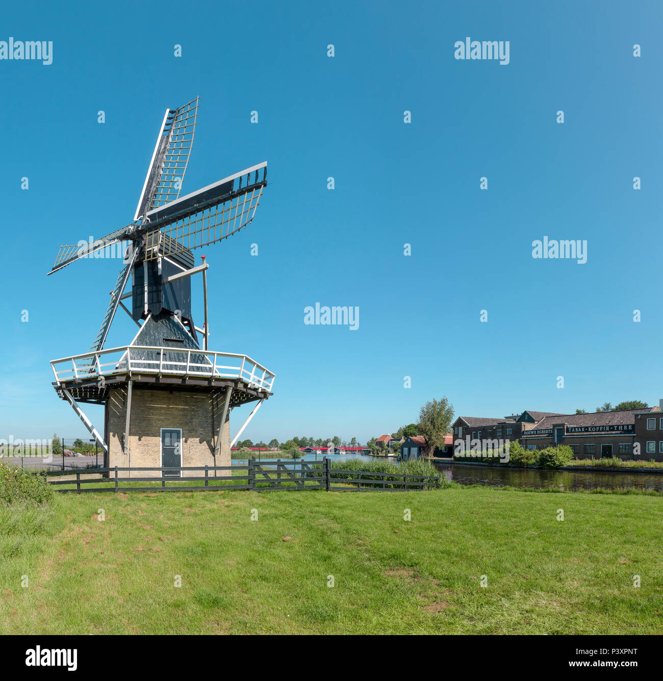 Small windmill called The Green Windmill Stock Photo - Alamy