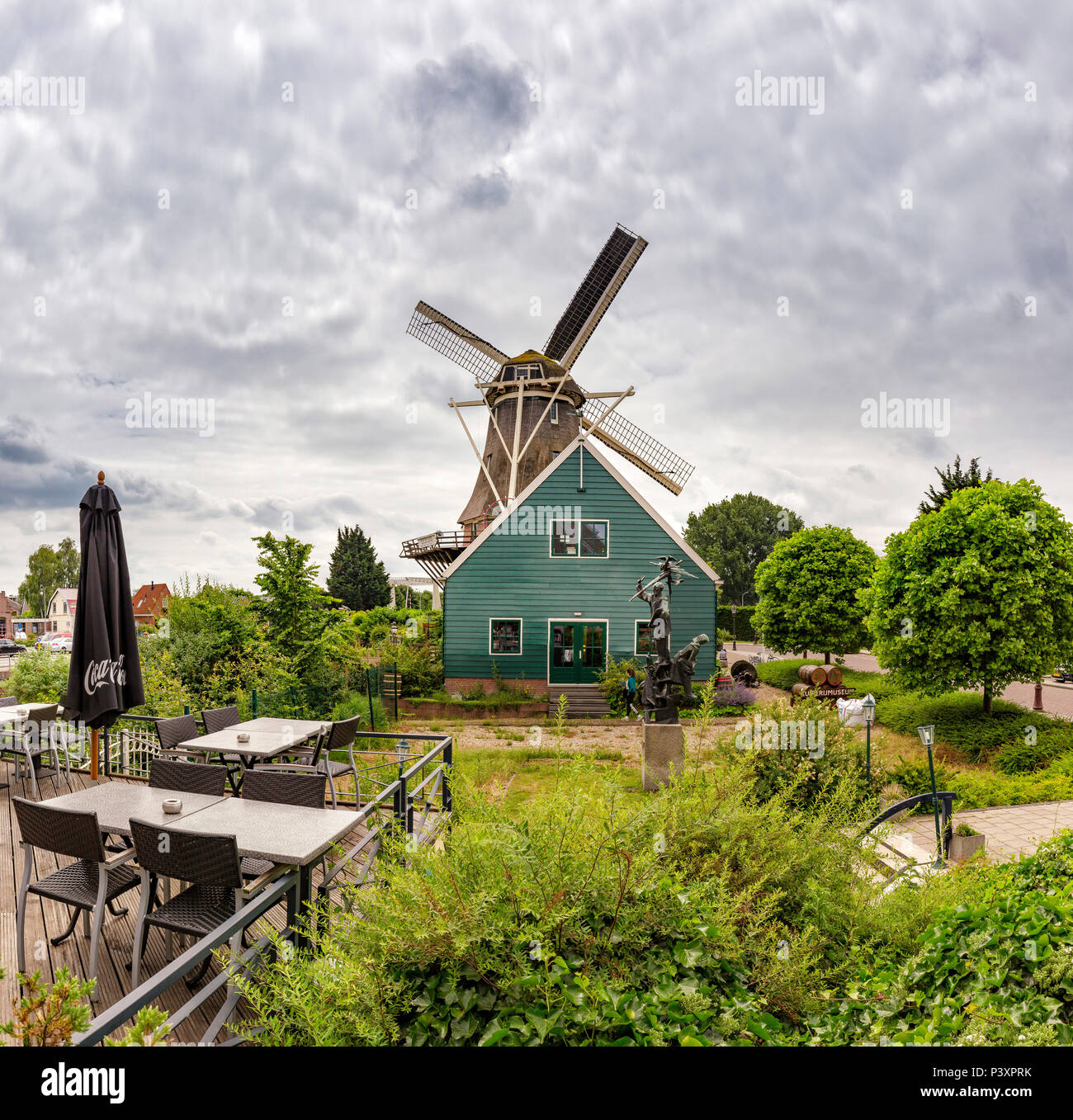 Windmill called Molen Van Sloten Stock Photo - Alamy