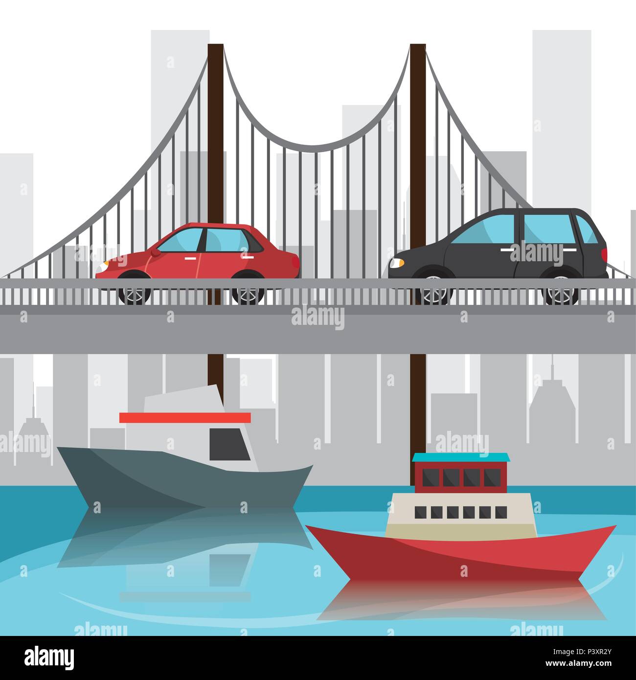 Ships bridge view Stock Vector Images - Alamy