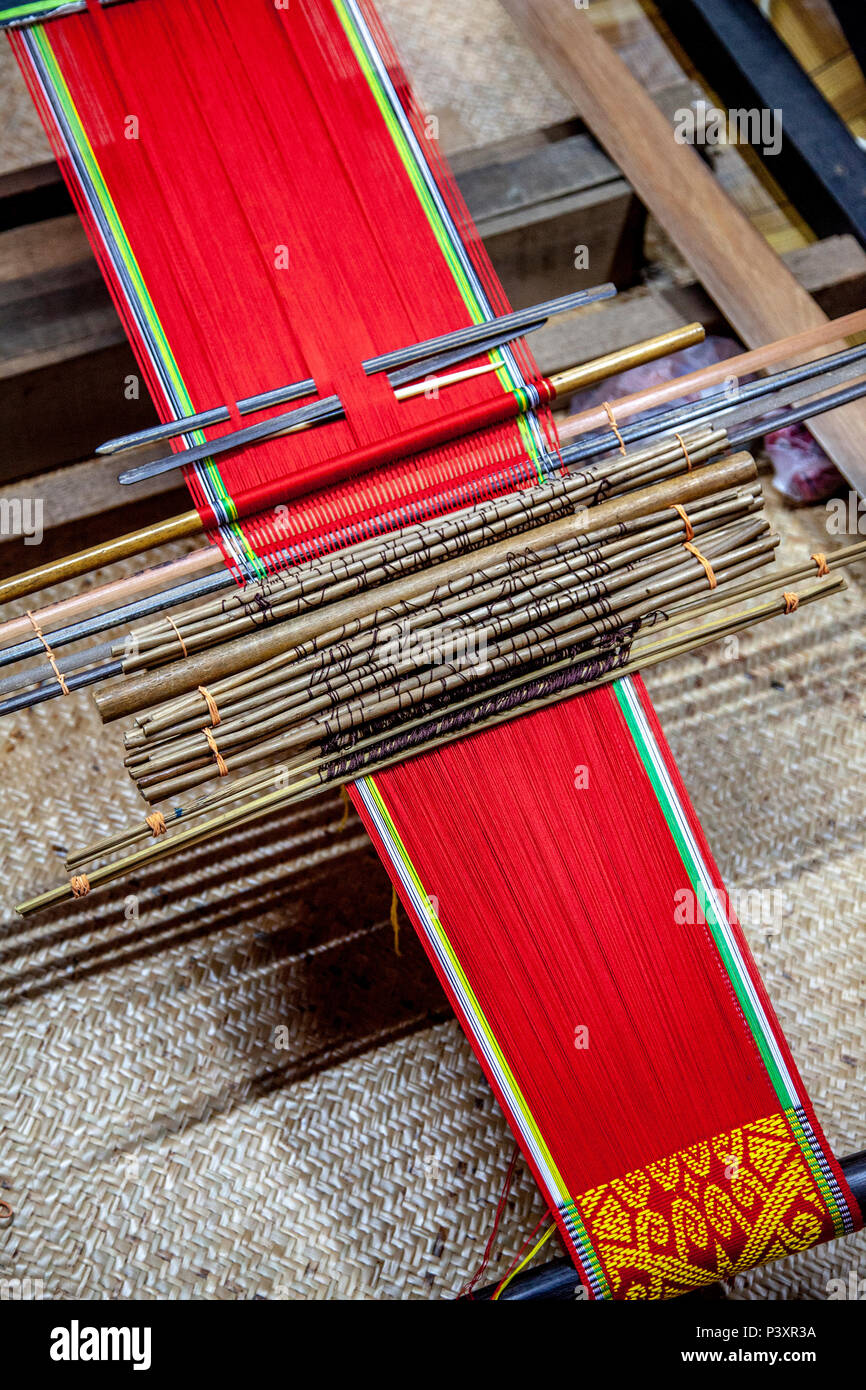 detail of asian traditional loom Stock Photo - Alamy