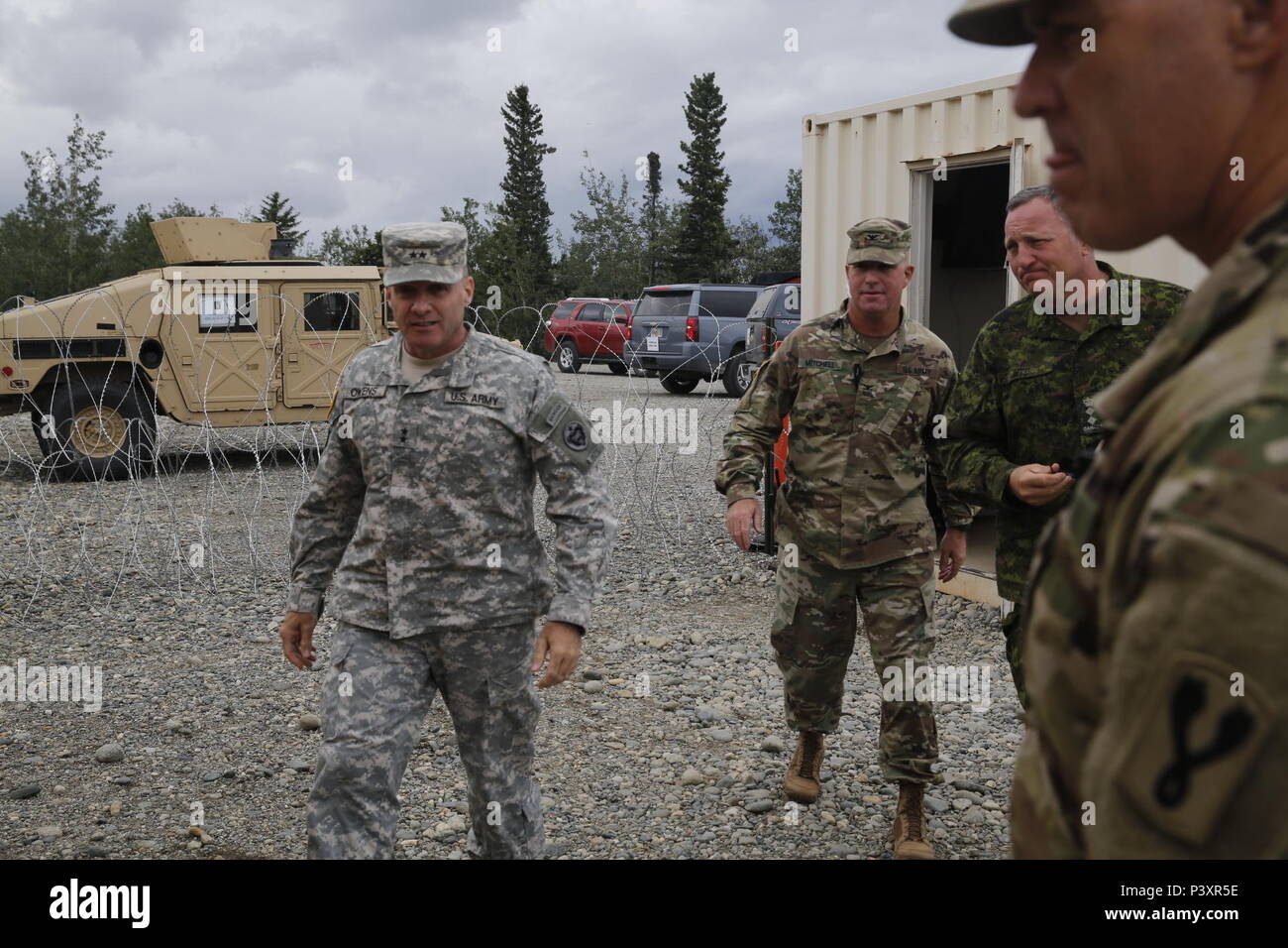 Maj. Gen. Bryan Owens, commander of U.S. Army Alaska arrives for a ...