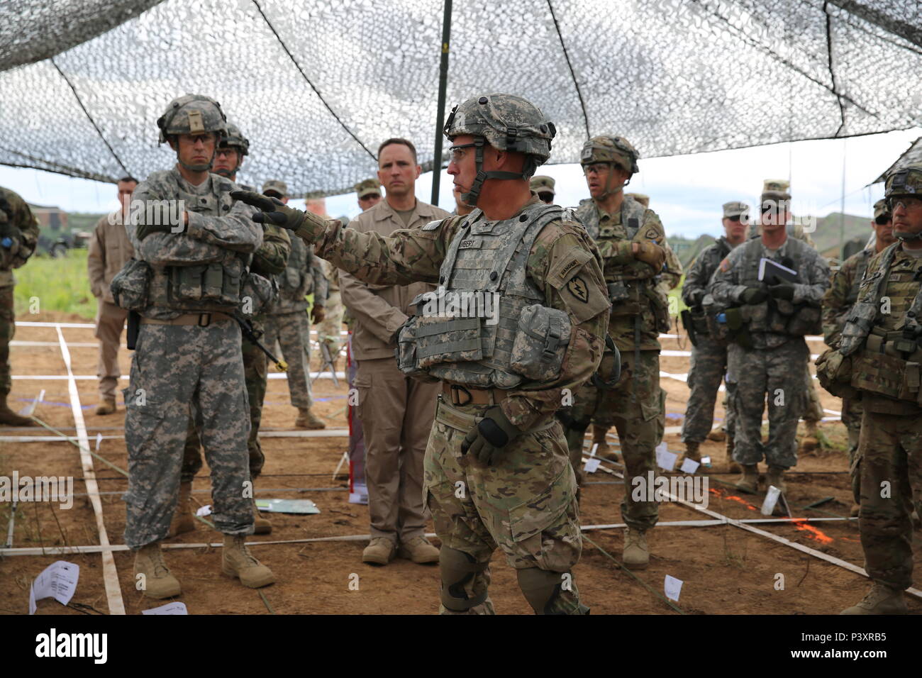Col. Kevin Lambert, commander of the 1st SBCT "Arctic Wolves", issues ...