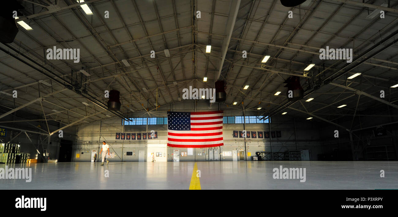 The 4th Aircraft Maintenance Unit performs aircraft repairs in this ...