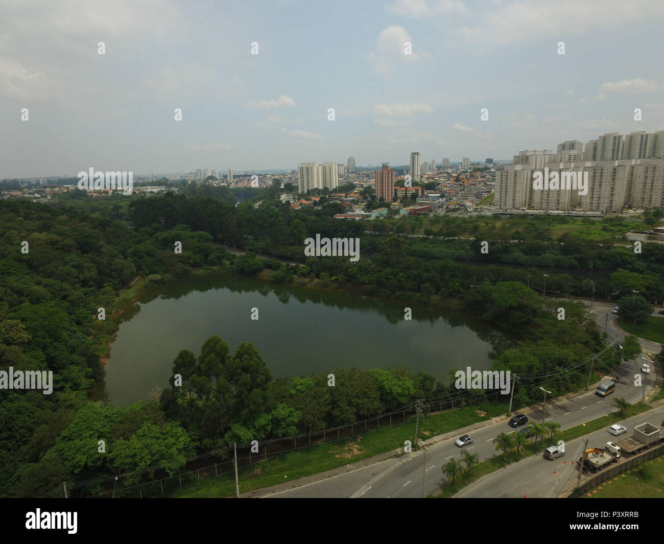 Foto aérea do Parque Ecológico de Barueri Stock Photo - Alamy