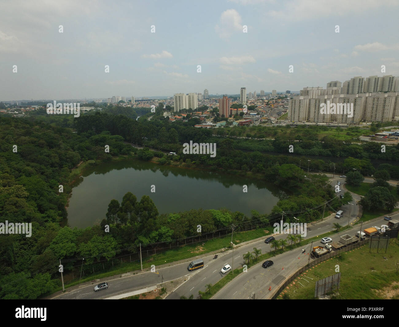 Foto aérea do Parque Ecológico de Barueri Stock Photo - Alamy