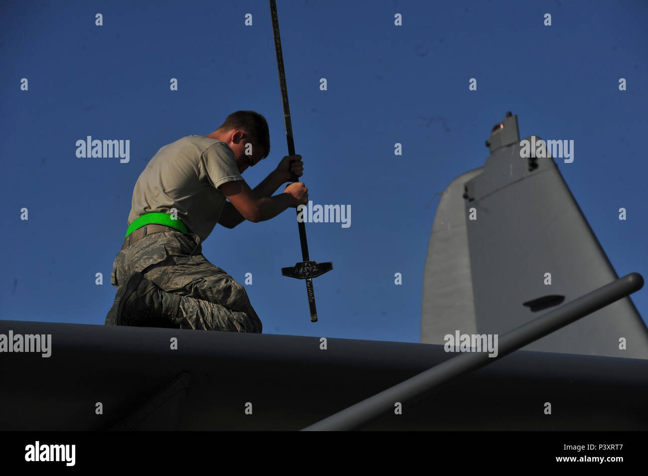 An Air Commando from the 4th Aircraft Maintenance Squadron fulfills his ...