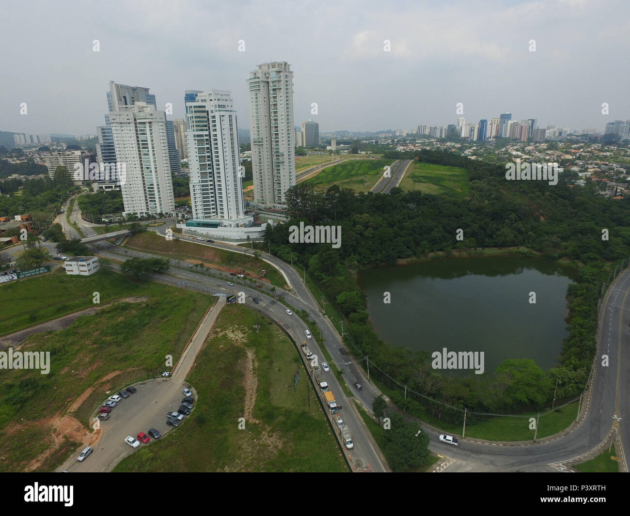 Foto aérea do Parque Ecológico de Barueri Stock Photo - Alamy