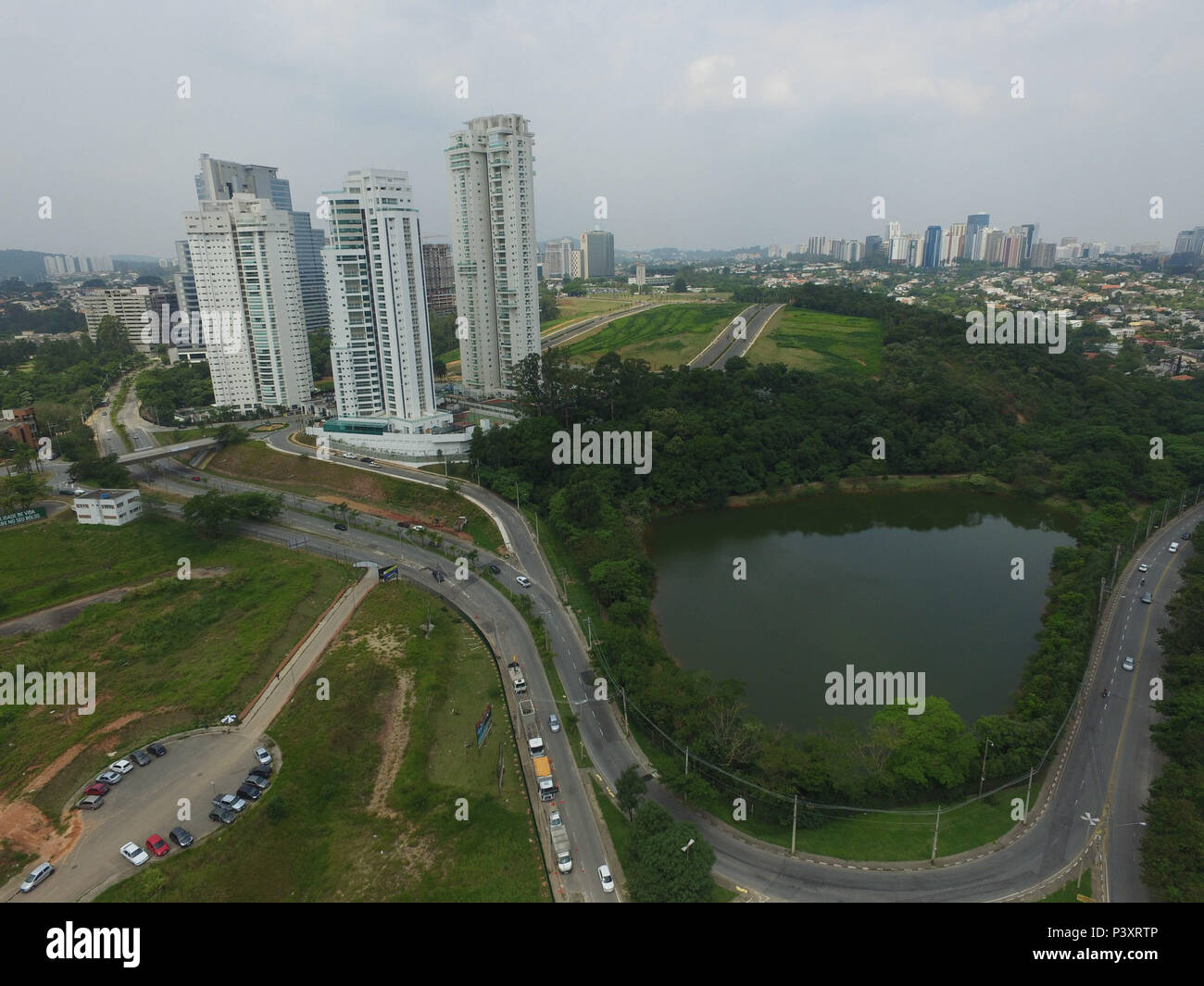 Foto aérea do Parque Ecológico de Barueri Stock Photo - Alamy