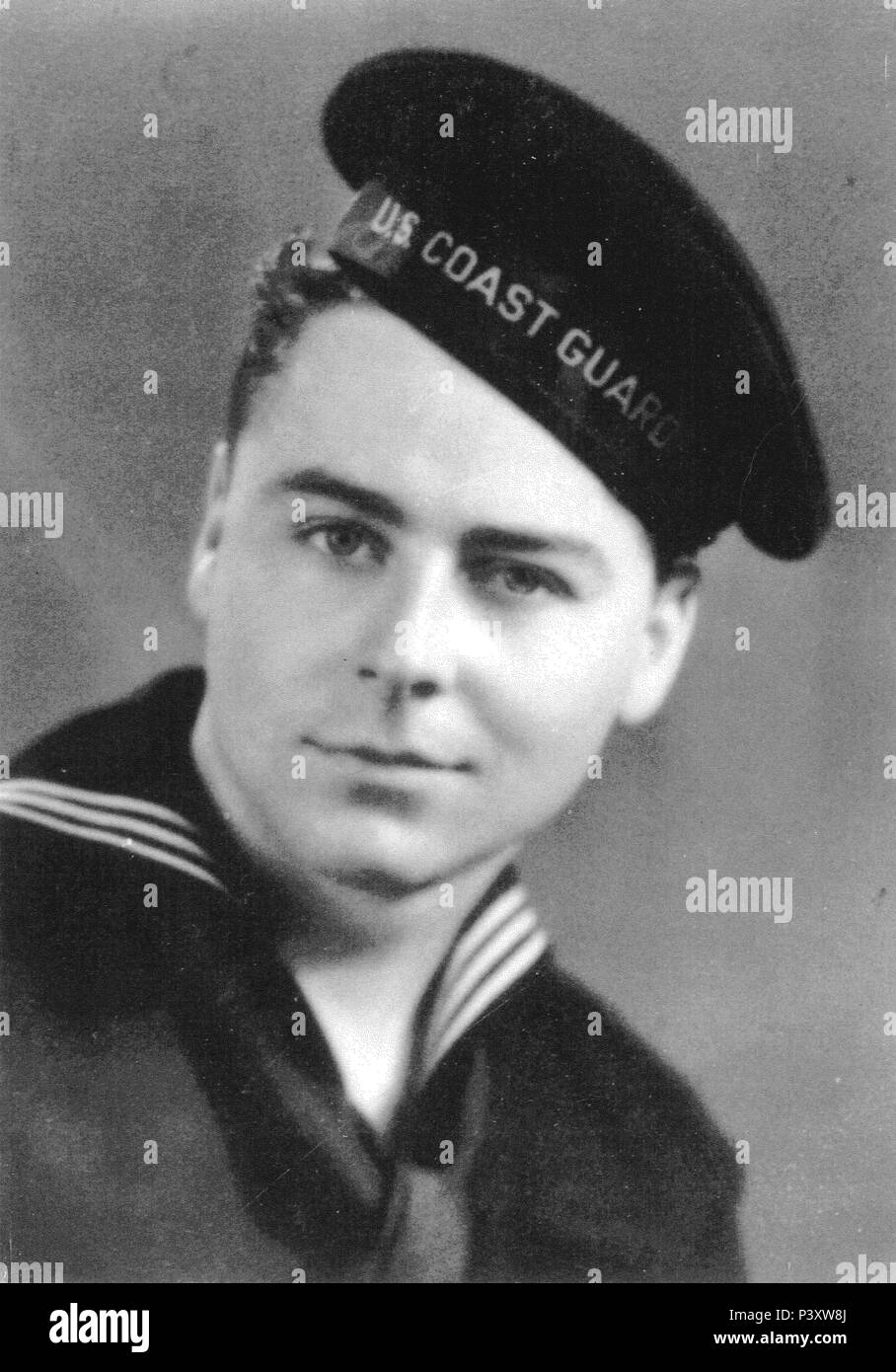 Coast Guard Seaman 1st Class Rollin A. Fritch's headshot, 1942. Fritch ...