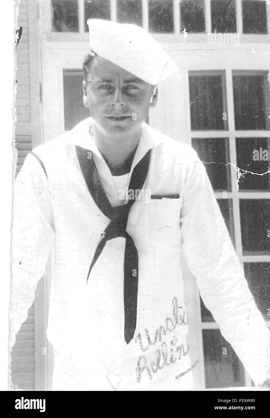 Coast Guard Seaman 1st Class Rollin A. Fritch poses in his uniform ...
