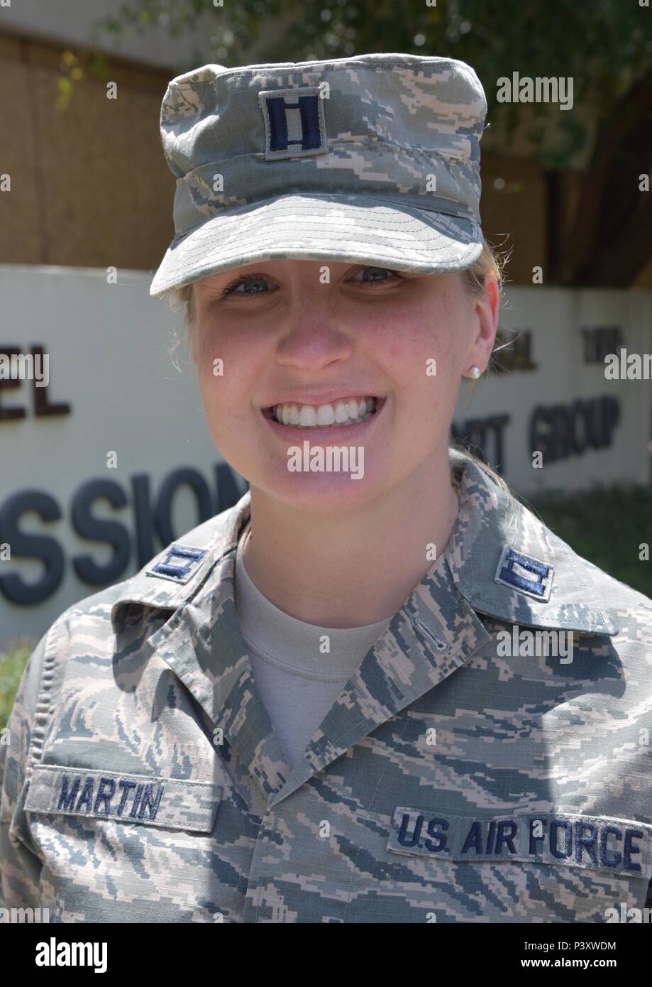 Capt. April Martin, 403rd Force Support Squadron Manpower and Personnel Flight commander, 403rd ...