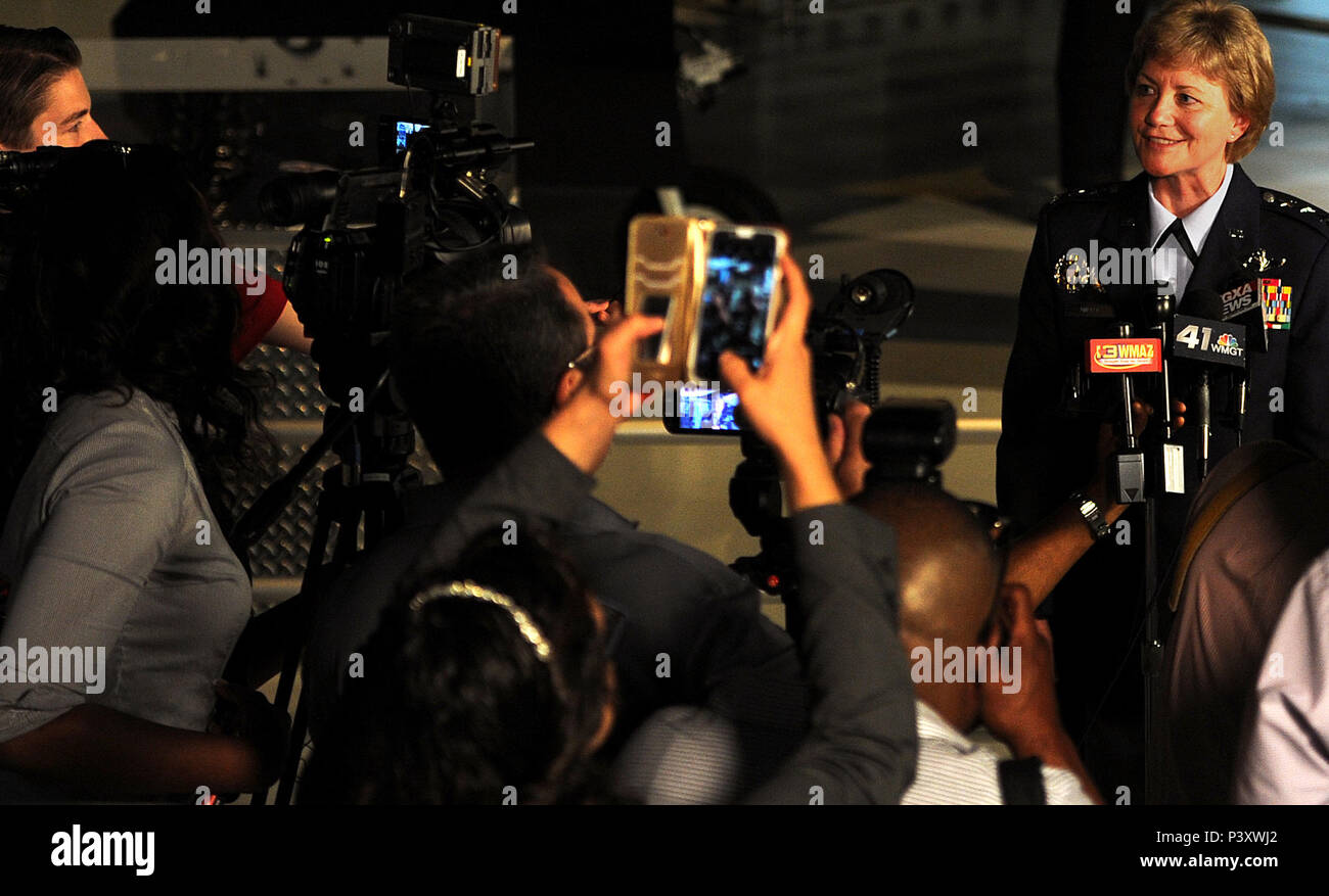 U.S. Air Force Lt. Gen. Maryanne Miller, the first female to achieve ...