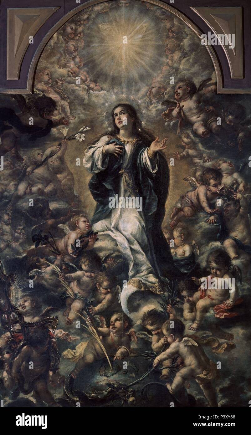 Immaculate Conception - 1672 - 315x200 cm - oil on canvas. Author: Juan ...