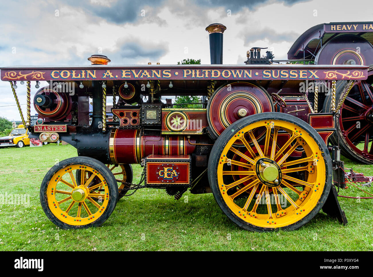 A Traditional Steam Engine On Display At The Annual High Hurstwood ...