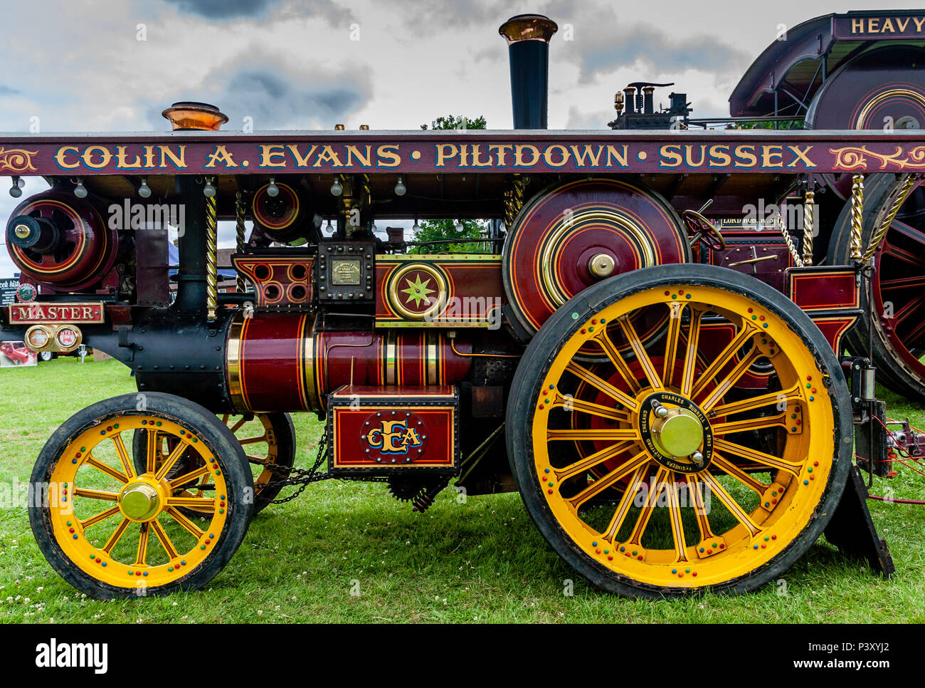 A Traditional Steam Engine On Display At The Annual High Hurstwood ...