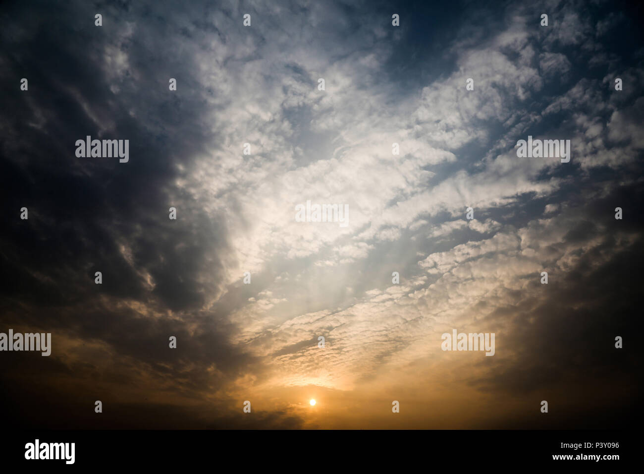 Beautiful cloudy sky sun in hi-res stock photography and images - Alamy